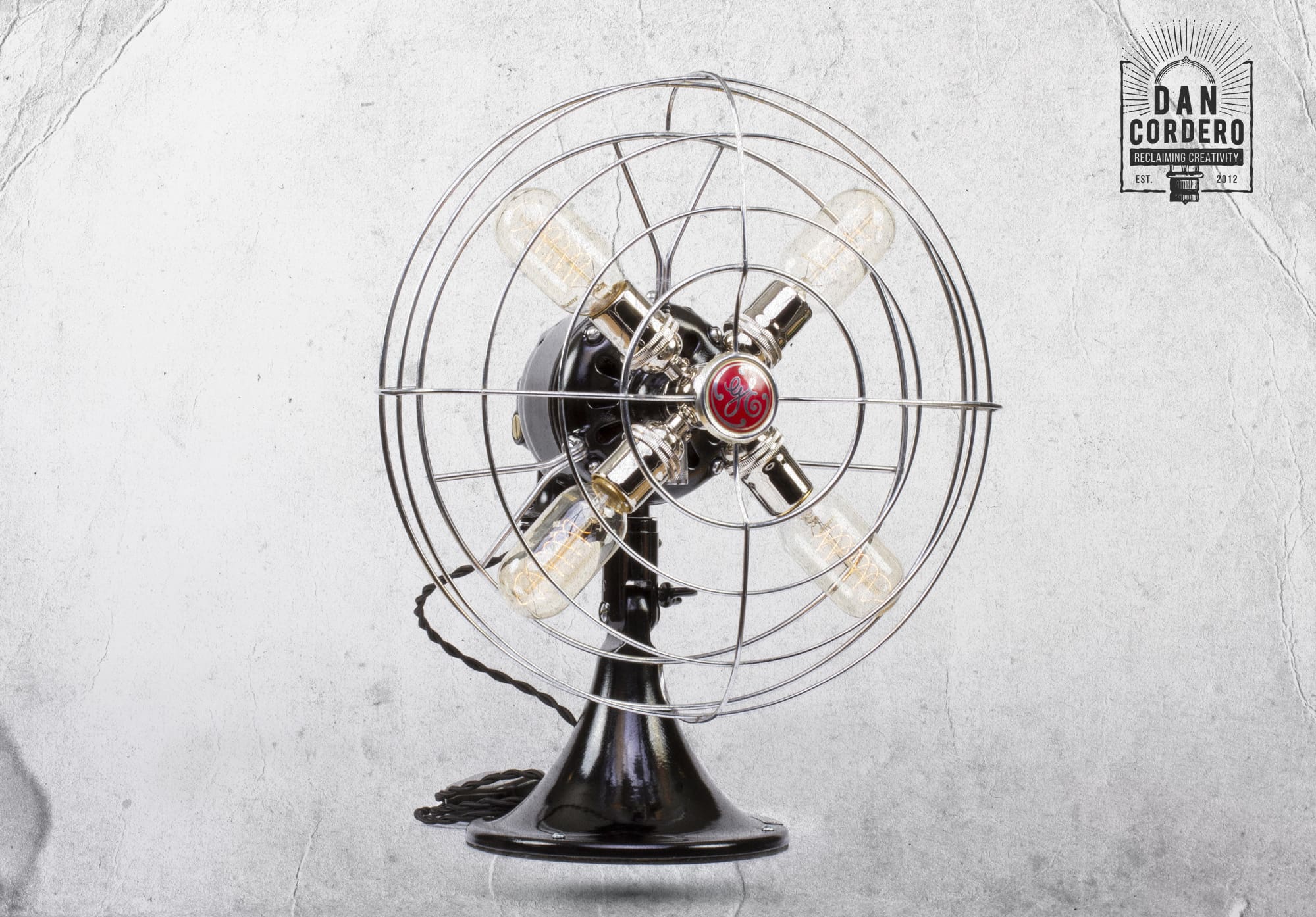 Fan Lamp Table Lamp Desk Lamp Steampunk 360˚ Product Spin