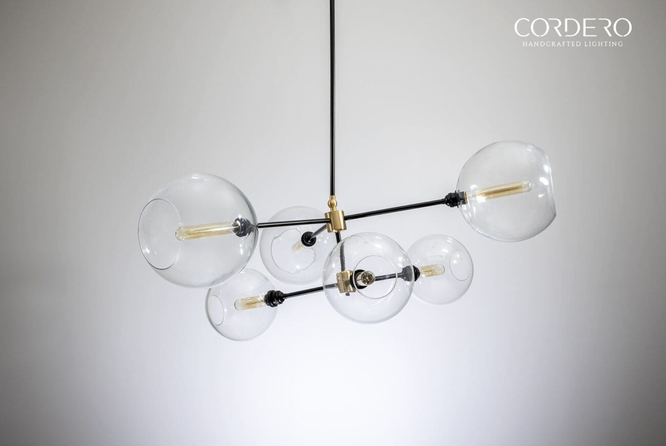 Linear Globe Chandelier - Customizable