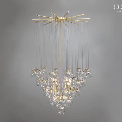 Linear Globe Chandelier - Customizable