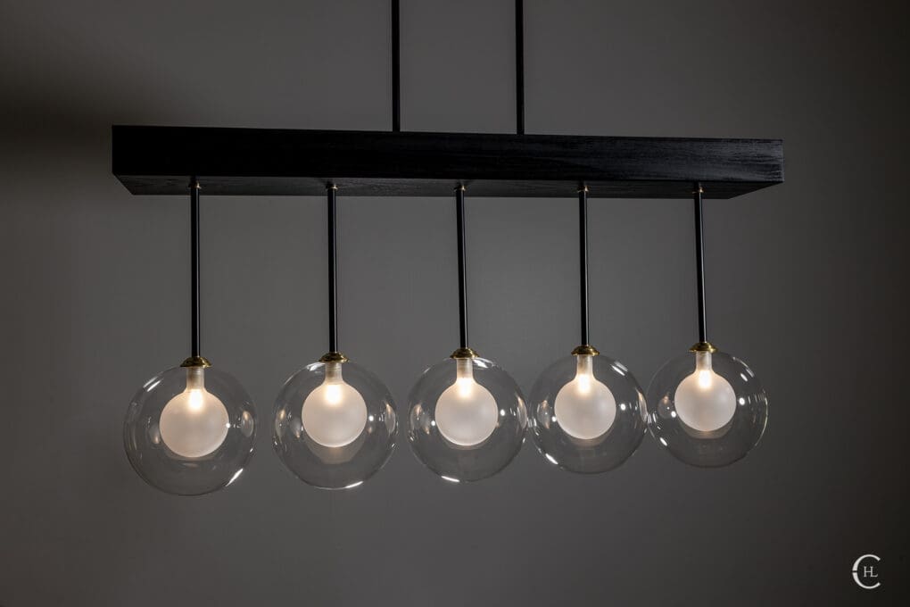 Saphira Double Globe Dining Chandelier - Cordero Home & Lighting