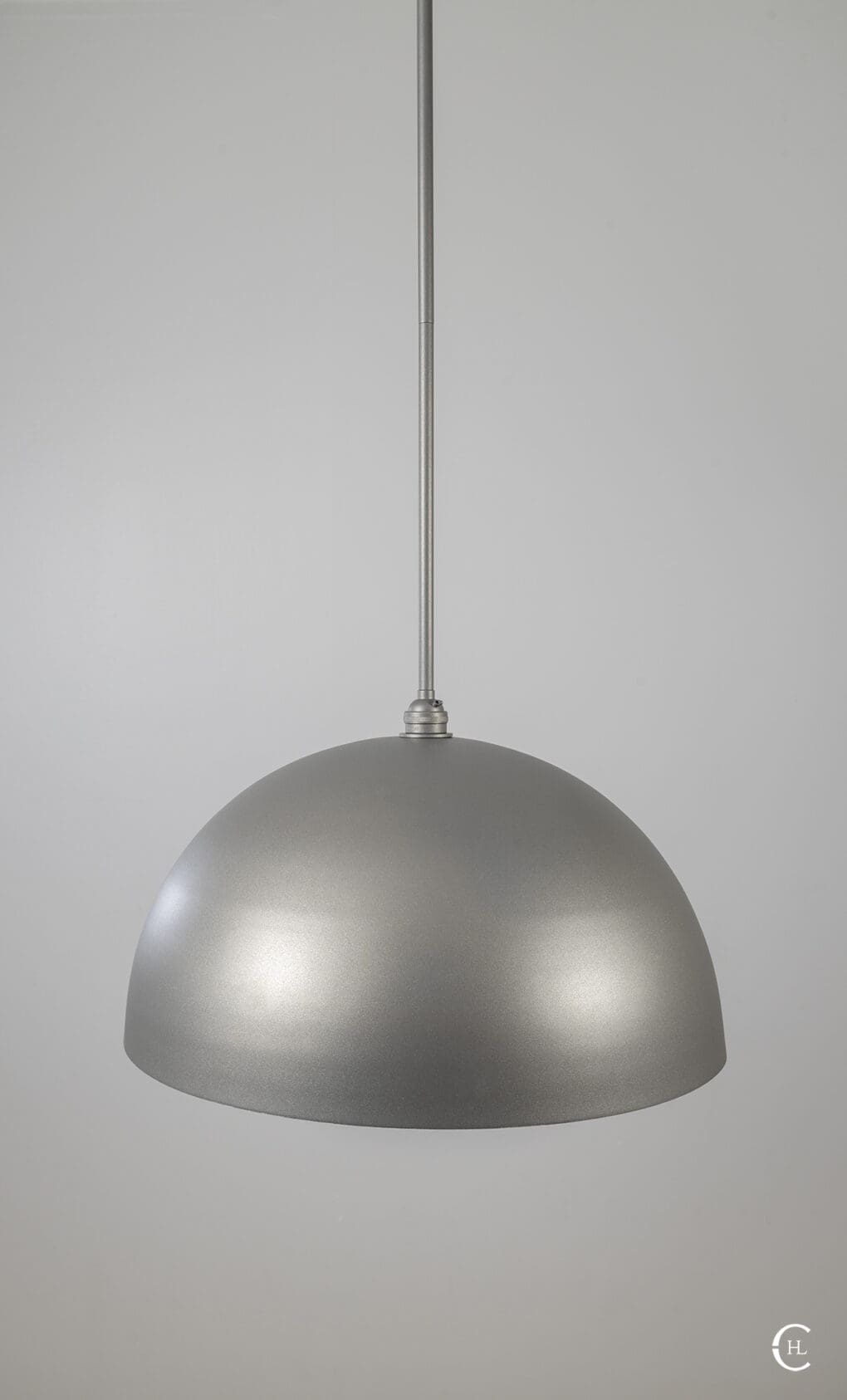 Gunmetal Smooth Dome Pendant Light